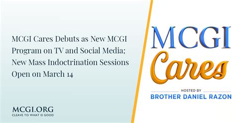 Mcgi Cares Debuts As New Mcgi Program On Tv And Social Media New Mass