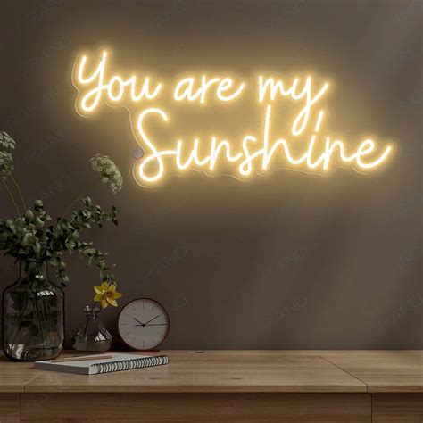 You Are My Sunshine Neon Sign Led Light Purple Neon Sign Neon Signs