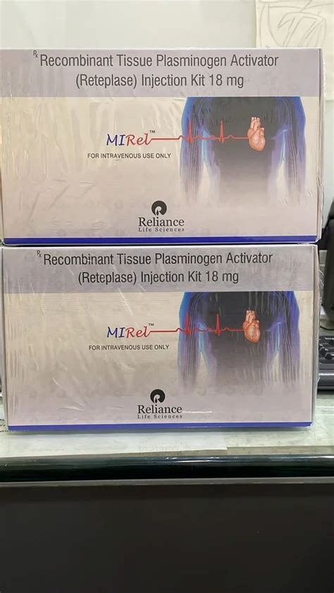 Recombinant Tissue Plasminogen Activator Reteplase Injection Kit 18 Mg At Rs 20000 Vial In