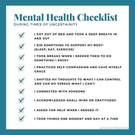 Printable Mental Health Resources