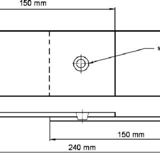Configuration Of The Lap Shear Test Specimen Download Scientific Diagram