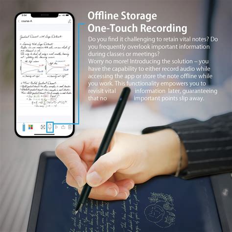 Ophaya 3 In 1 Smartpen Digital Pen Set Writing Tablet Smartpen And No