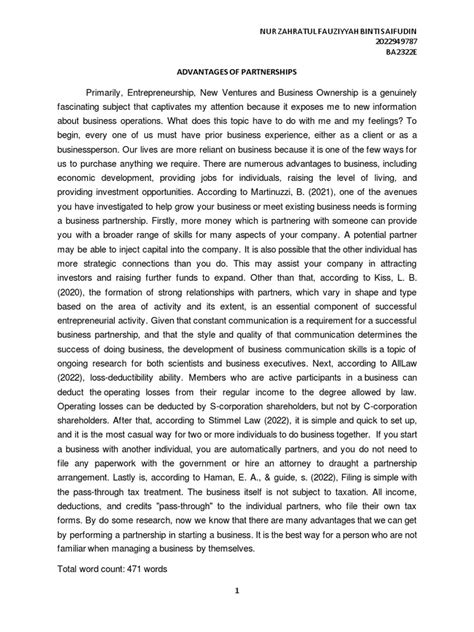 Asm401 Individual Assignment Merged Pdf Entrepreneurship S