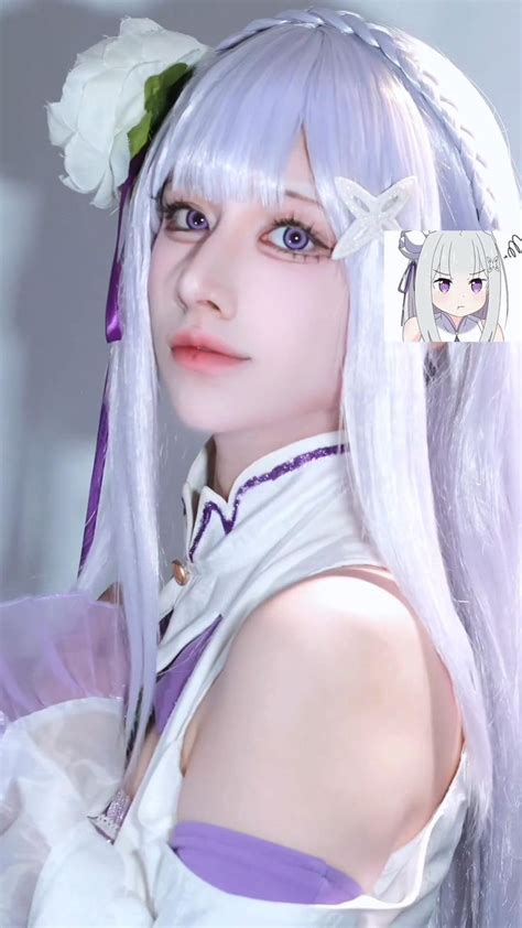 Emilia Cosplay Cn兔子烧 Emilia Emiliacosplay Re0emilia Emiliarezero