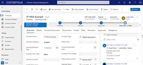 Contract Lifecycle Management Consensus