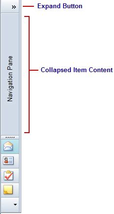 Expanding And Collapsing C Outlookbar Outlookbar For Wpf And Silverlight