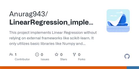 GitHub Anurag943 LinearRegression Implementation From Scratch This