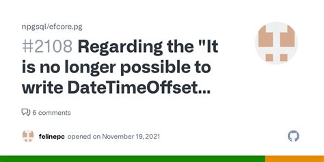 Regarding The It Is No Longer Possible To Write DateTimeOffset With