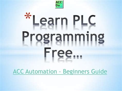 Acc Automation Presentations