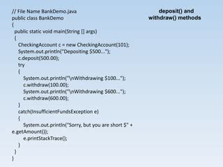 Exception Handling In Java PPT