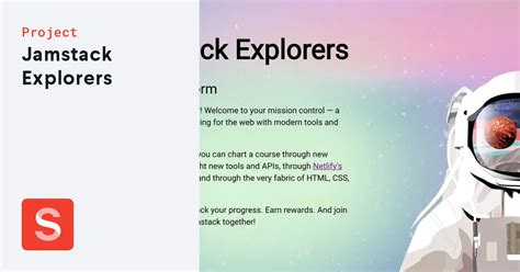 jamstack explorers made with