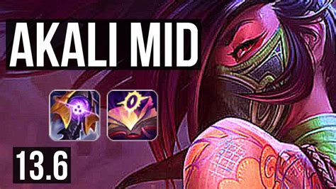 Akali Vs Pantheon Mid 415 10m Mastery Kr Master 136 Youtube
