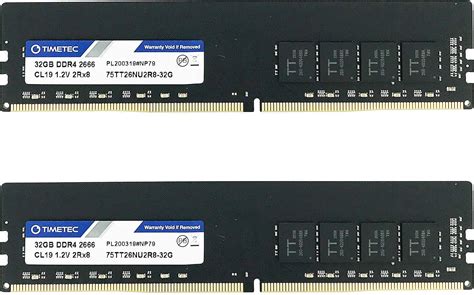 Timetec GB KIT X GB DDR MHz PC Non ECC Unbuffered V CL Rx Dual Rank