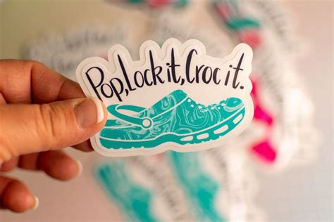 Funny Croc Sticker Croc Shoe Sticker For Water Bottle Nurse Etsy