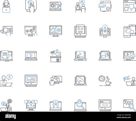 connection line icons collection bond link unity rapport nexus