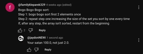 I Found This Comment In An Impractical Sorting Algorithms Video R