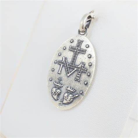 Medalla Religiosa De Plata 925 Milagrosa Veroca Joyas