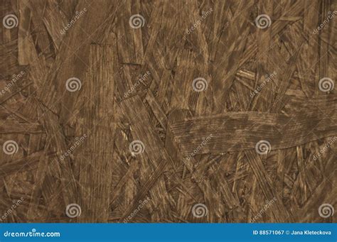 Particleboard Chipboard Background With Grainy Texture Of Particle Presses Wooden Panel Or Osb