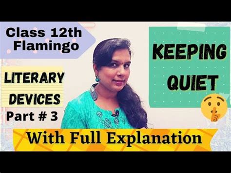 Keeping Quiet Poetic Devices Figures Of Speech YouTube