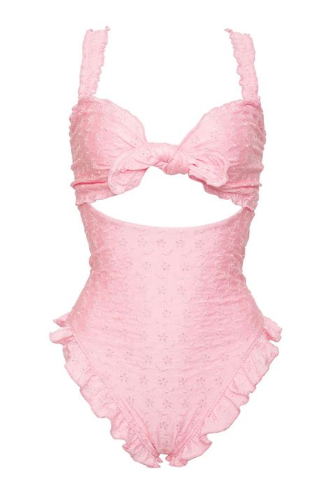 Cheeky One Piece Swimsuit Pink Swimsuit Pretty Outfits Cute Outfits