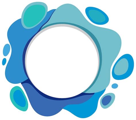 Premium Vector Abstract Blue Splash Frame Design