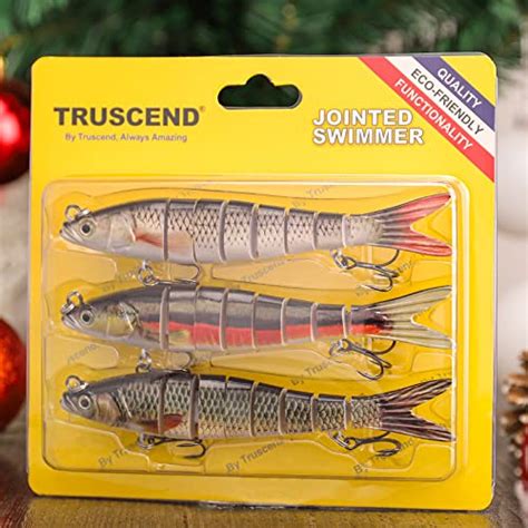 Truscend Fishing Lures For Bass Trout Multi Jointed Swimbaits Slow
