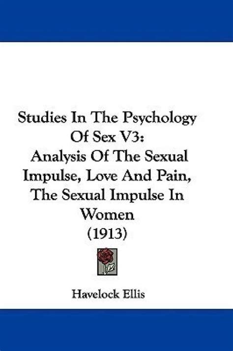 Studies In The Psychology Of Sex V3 Buy Studies In The Psychology Of