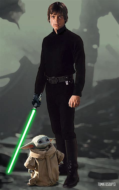 The Mandalorian Luke Skywalker And Grogu By Wolverine103197 On Deviantart