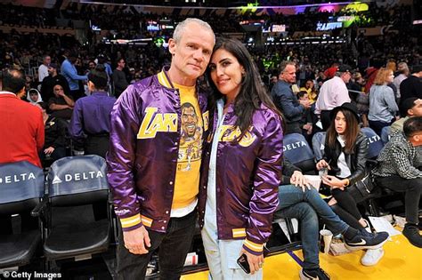 Flea Heads Courtside With Wife Melody Ehsani As The Lakers Take On