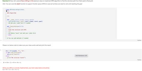 Solved Exercise Now Let S Extend Searchalgorithm Chegg