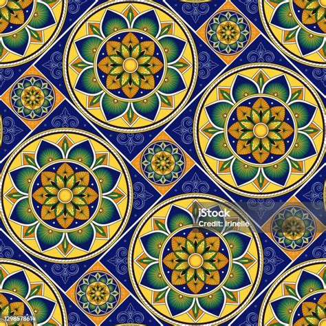 세라믹 프린트와 매끄러운 쪽모이 쪽바닥 타일 패턴 벡터 빈티지 모자이크 모티프 감촉 데루타 마졸리카 주방 바닥 또는 욕실 바닥 벽 이탈리아 문화에 대한 스톡 벡터 아트 및