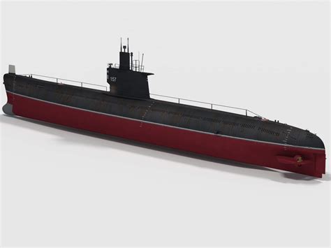 Type 033 Romeo Class Submarine 3d Model By Finiask