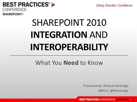 best practices sharepoint 2010 integration and interoperability