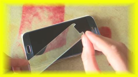 Как наклеить защитное стекло плёнку на Samsung Galaxy S6 Youtube
