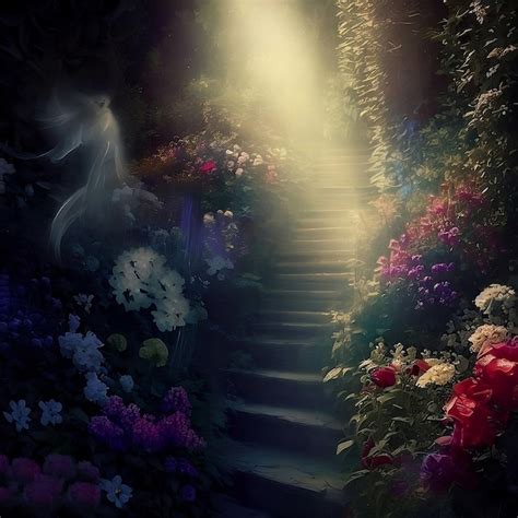 Premium AI Image Secret Garden