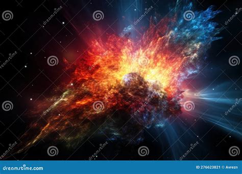 A Cosmic Phenomenon Where Galaxies Collide Forming Breathtaking Displays Of Cosmic Fireworks1