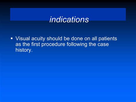 Visual Acuity Ppt Eye And Vision Conditions Diseases And Conditions