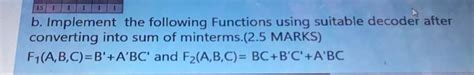 Solved 15 1 1 1 B Implement The Following Functions Using