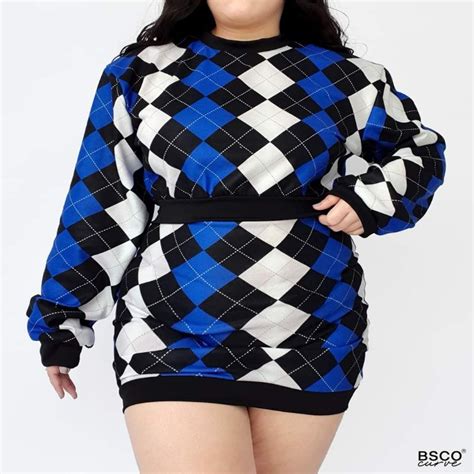 Onhand Plus Size Bcsco Curve Xl 6xl Korean Style Ophelia Blue Skirt And