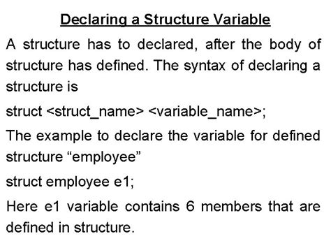 Structure Data Types C Programming Language Which Has