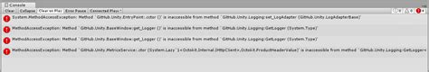 github for unity throws exception in unity 2017 1f3 with 4 6
