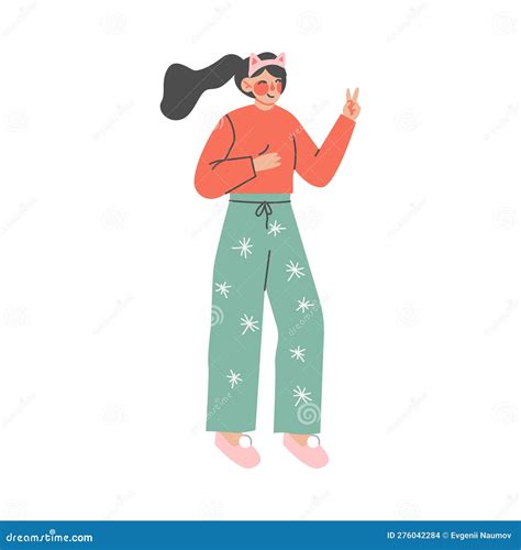 Beautiful Teenage Girl In Comfy Home Clothes Girl In Cozy Outfit Or