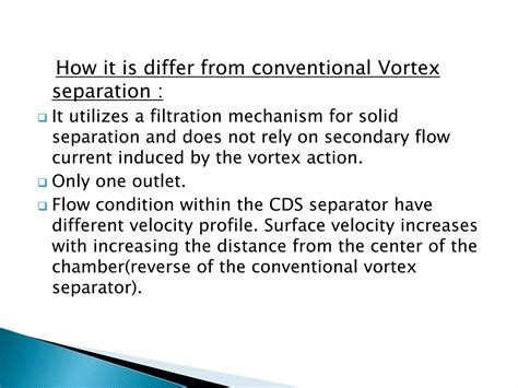 Vortex Separator To Separate Different Density Fluid Pptx