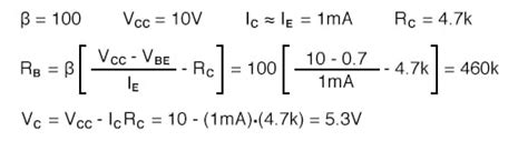 Transistor Biasing Calculations Bipolar Junction Transistors
