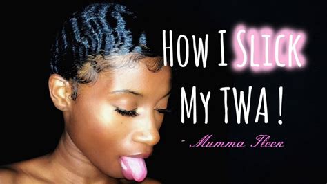 3 Months Natural Hair Twa Slick Down Dramatic Edges Youtube