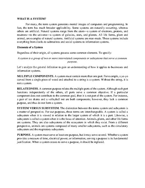 What Is A System What Is A System For Many The Term System