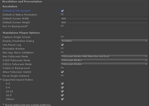 C Unity Window Size Depending On Screen Size Stack Overflow