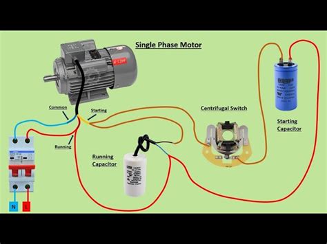 Single Phase Motor Connection With Capacitor
