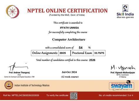 Nptel Computerarchitecture Continuouslearning Onlinecertification