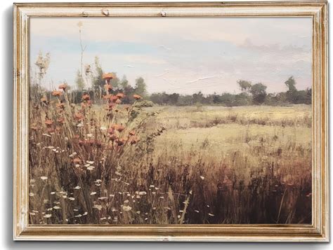 Aatoeax Vintage Wildflowers Wall Art For Bedroom Decor Rustic